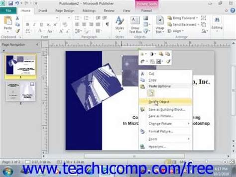 Learn How To Delete Objects In Microsoft Publisher At TeachUcomp