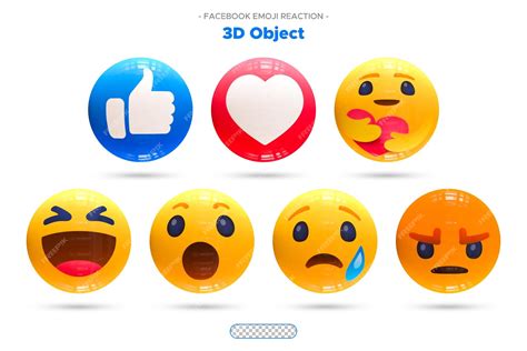 premium psd social media facebook emoji reaction