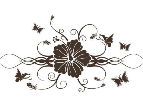 Flower Butterflies Wall Sticker Wall Decor Stickers Butterfly Wall