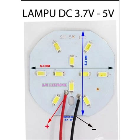 Jual Lampu Led Dc 5 Watt Input 5v Dc Shopee Indonesia