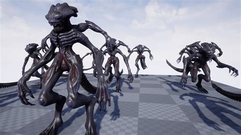 在角色创建的alien A Sci Fi Game Character 虚幻引擎商城
