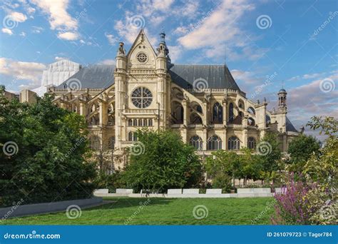 The Church Of St Eustache Paris France Stock Image Image Of