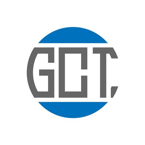 Gct Letter Logo Design On White Background Gct Creative Initials