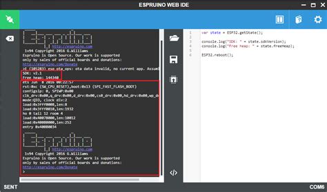 Esp Espruino Get Sdk Version Free Heap And Software Reset