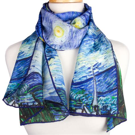 Vincent Van Gogh Starry Night Silk Scarf
