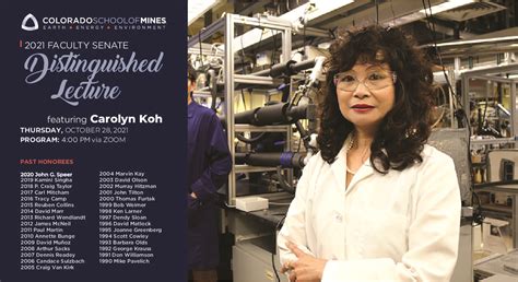 2021 Distinguished Lecture Carolyn Koh Faculty Senate