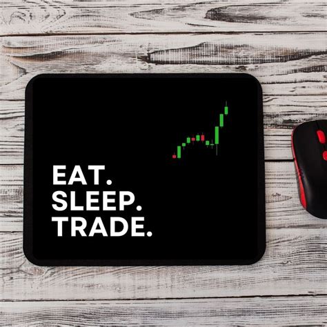 Mousepad Forex Trader T Crypto Currency Desk Decor Bull Stock Market Day Trade Mouse Pad For