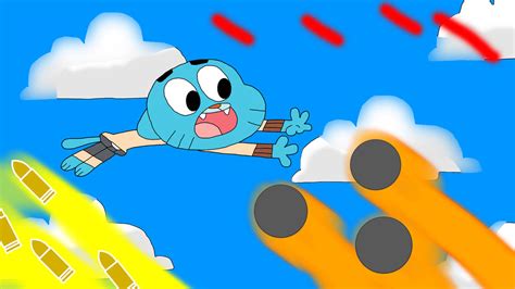 Gumball Watterson Got Attacked From Air By Dzinymaster On Deviantart