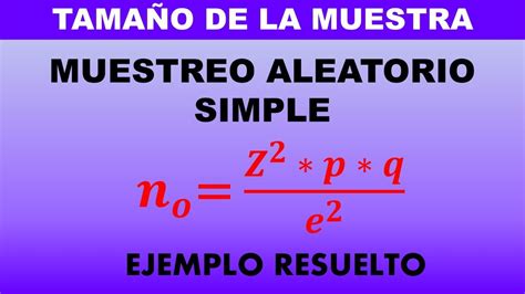 Ejemplo De Como Calcular La Muestra De Una Poblacion Mxedusa