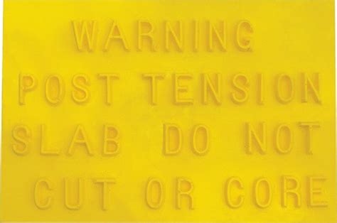 Warning Stamps Ace Building Materials