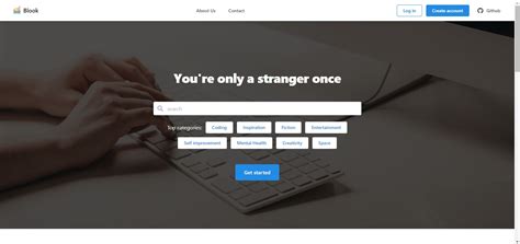 Github Design Sparx Blook Frontend Blogging Article Sharing Website