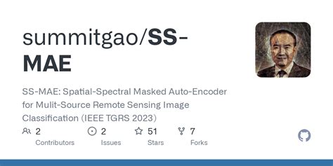 Github Summitgaoss Mae Ss Mae Spatial Spectral Masked Auto Encoder For Mulit Source Remote