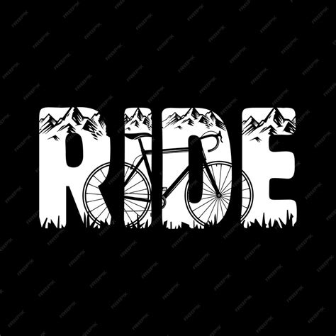Premium Vector Ride Cycling Quotes T Shirt Design For Adventure Lovers