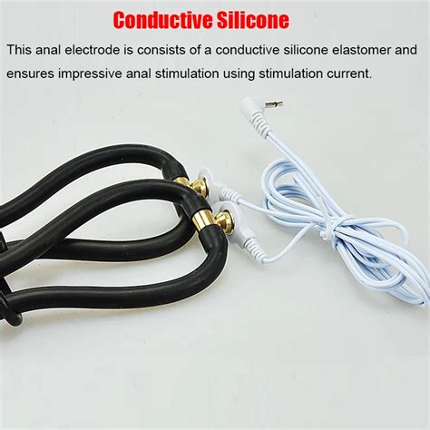 Electro Sexstimulation Insertable Vaginal Ring Anal Electrodee Stim