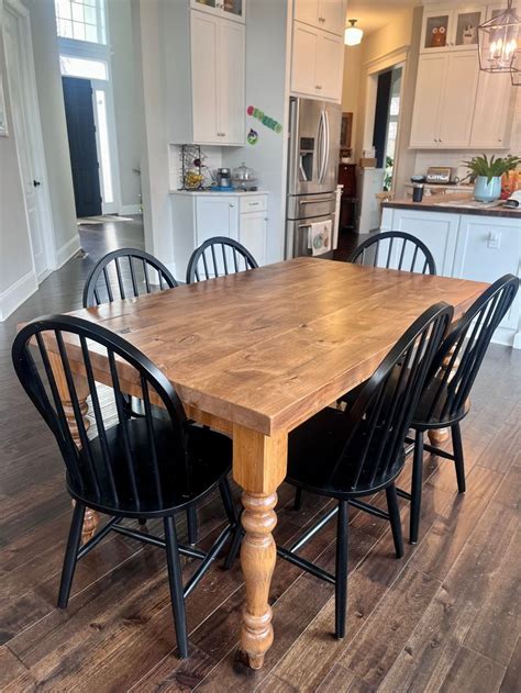 5 L X 36 W Rustic Dining Table With 6 Cottage Dining Chairs In 2025