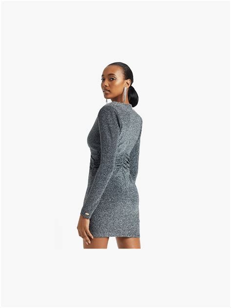 Luella Knotted Bodycon Shimmer Dress