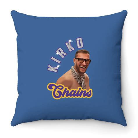 Kirk Cousins Chains Throw Pillows Rocking Ice Diamonds Necklaces Kirko Chains Designed And Sold By