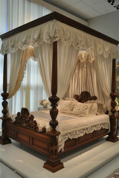 Classic And Gorgeous ️ Victorian Style Canopy Bed Victorian Bed With
