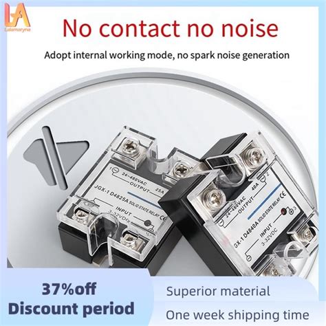 Single Phase Solid State Relay Single Phase Ssr Dc Control Ac Solid State Relay 25a Shopee