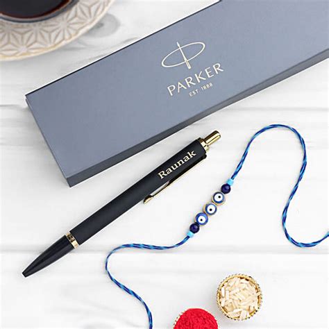 Minimalistic Evil Eye Rakhi And Parker Pen New Zealand T