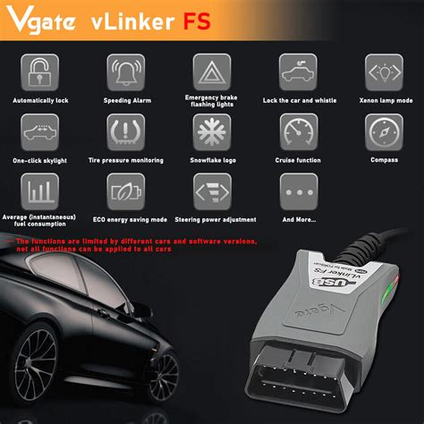 Vgate vLinker FS ELM327 For Ford FORScan HS/MS-CAN ELM 327 OBD 2 OBD2 ...