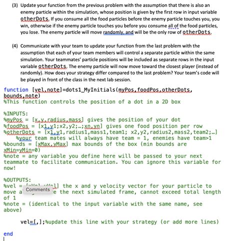 Solved Part Ii For The Following Problems The Instructor