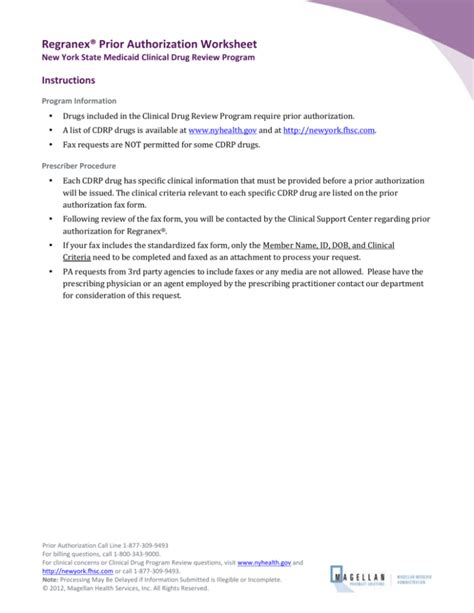 Prior Authorization Worksheet For Prescribers Clinical Drug Review