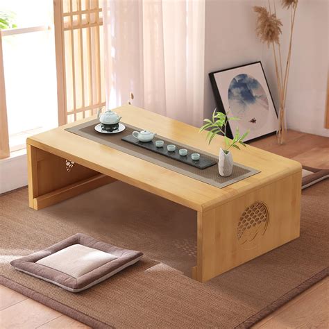 Rzoizwko Folding Coffee Table Foldable Japanese Floor Table