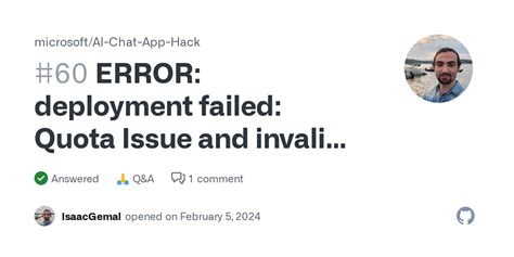 Error Deployment Failed Quota Issue And Invalid Template · Microsoft