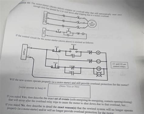 solved blem 4 the motor starter shown below contains an