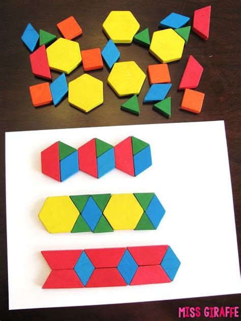 Composing Shapes In 1st Grade Math Patterns Pattern Blocks Pattern