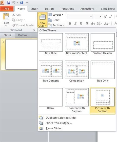Insert A New Slide In Powerpoint Presentation 2010