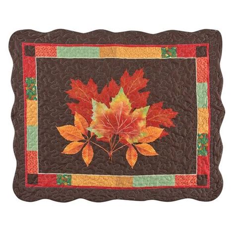 Seasonal Autumn Leaf Patchwork Design Pillow Sham Bed Bath And Beyond