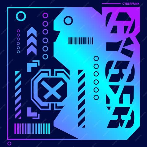 Premium Vector Futuristic Cyberpunk Wallpaper Background In Abstract