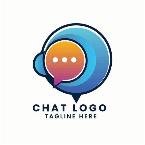 Online Platform Messaging App Or Social Media Message Chat Icon Vector Logo Design Template