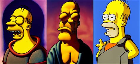 Homer Simpson Brian Froud Lowbrow Artwork Luminism Tattoo Ink R