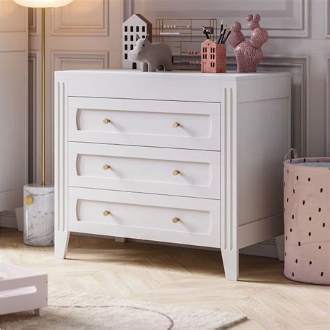 Commode Bébé Blanche Milenne Commodes ️ Petite Amélie