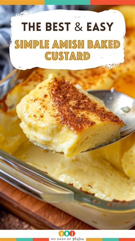 Simple Amish Baked Custard Rezept