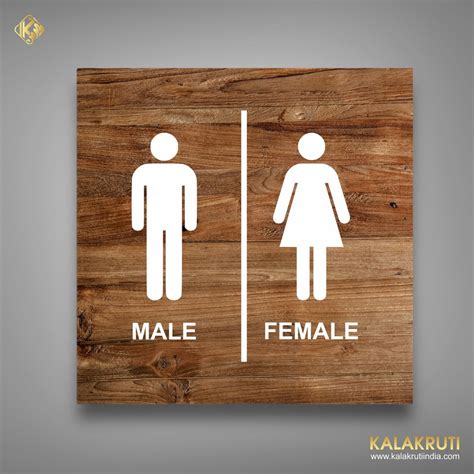 Standing Male Female Toilet Signage 🚻 Make A Bold Statement