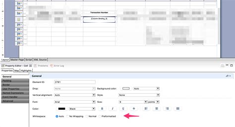 Javascript How To Wrap Column Data In Birt Report Stack Overflow