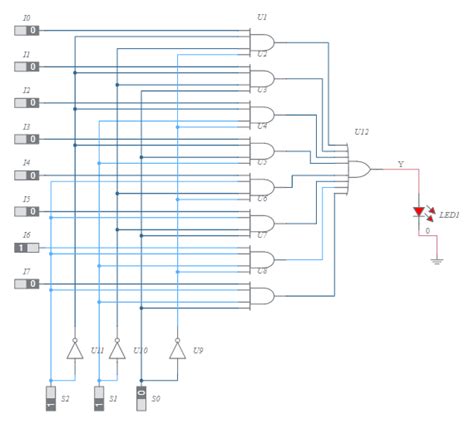 Multiplexer Multisim Live