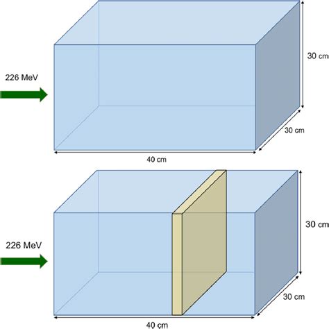 Phantom Geometries Upper Empty Control Water Phantom With 226 Mev