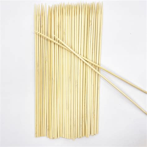 Supply 25cm Length Disposable Natural Bamboo Skewer Product Wholesale