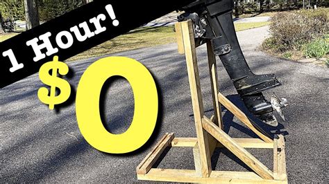 How To Build An Outboard Motor Stand