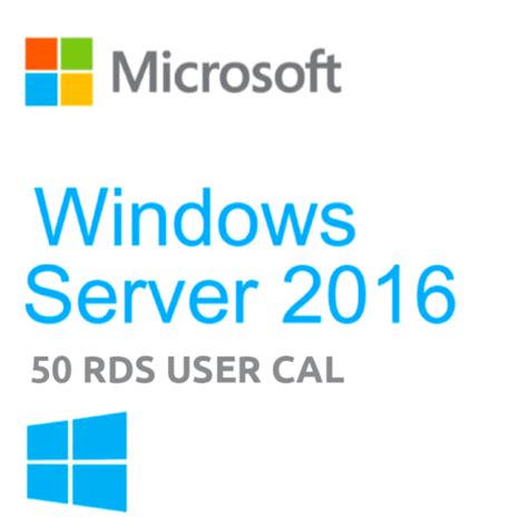 Windows Server 2016 Remote Desktop Services User Connections 50 Cal