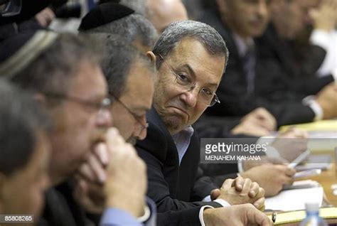 Ehud Barak Takes Over As Defence Minister In Israel Photos And Premium