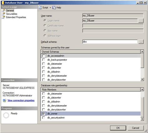 Set Owner Of Dbschema Sql Ubnored