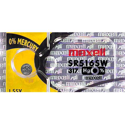 Maxell Watch Battery Sr Sw Silver Oxide V