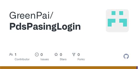 GitHub GreenPai PdsPasingLogin