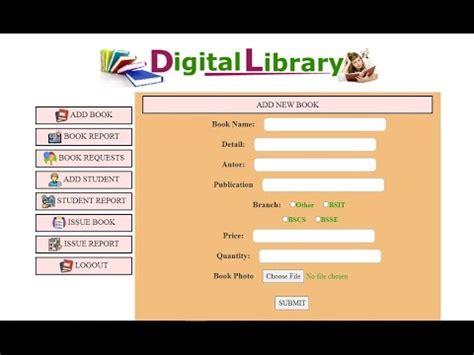Library Management System Web Project With Source Code Using Php Html